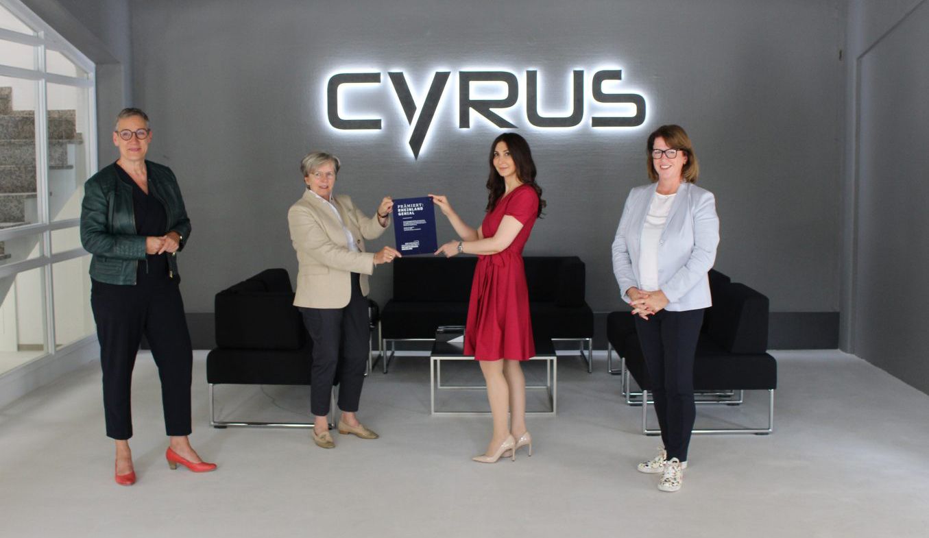 Innovationspreis RHEINLAND GENIAL für Cyrus Technology, Cyrus ...