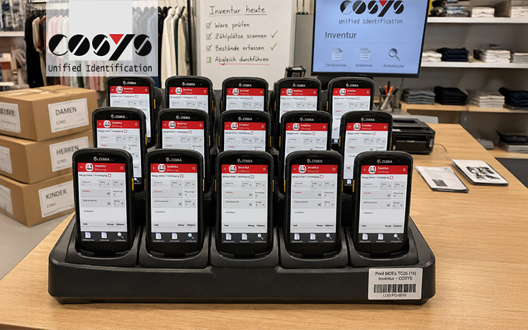 Inventur mit Zebra TC26 Leihgeräten und Inventur-App, Cosys Ident GmbH ...