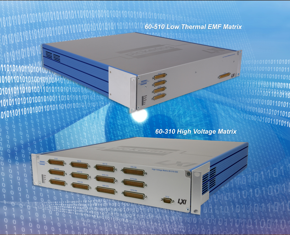 Pickering Interfaces stellt zwei neue LXI Matrix Schaltlösungen vor ...