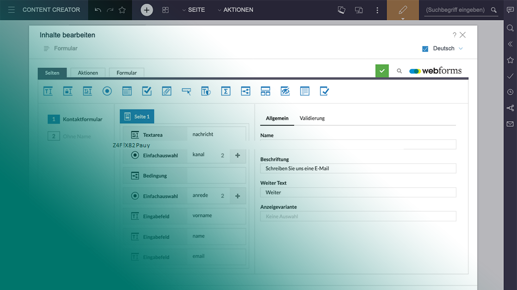 Formularmanagement im FirstSpirit ContentCreator wird jetzt noch ...