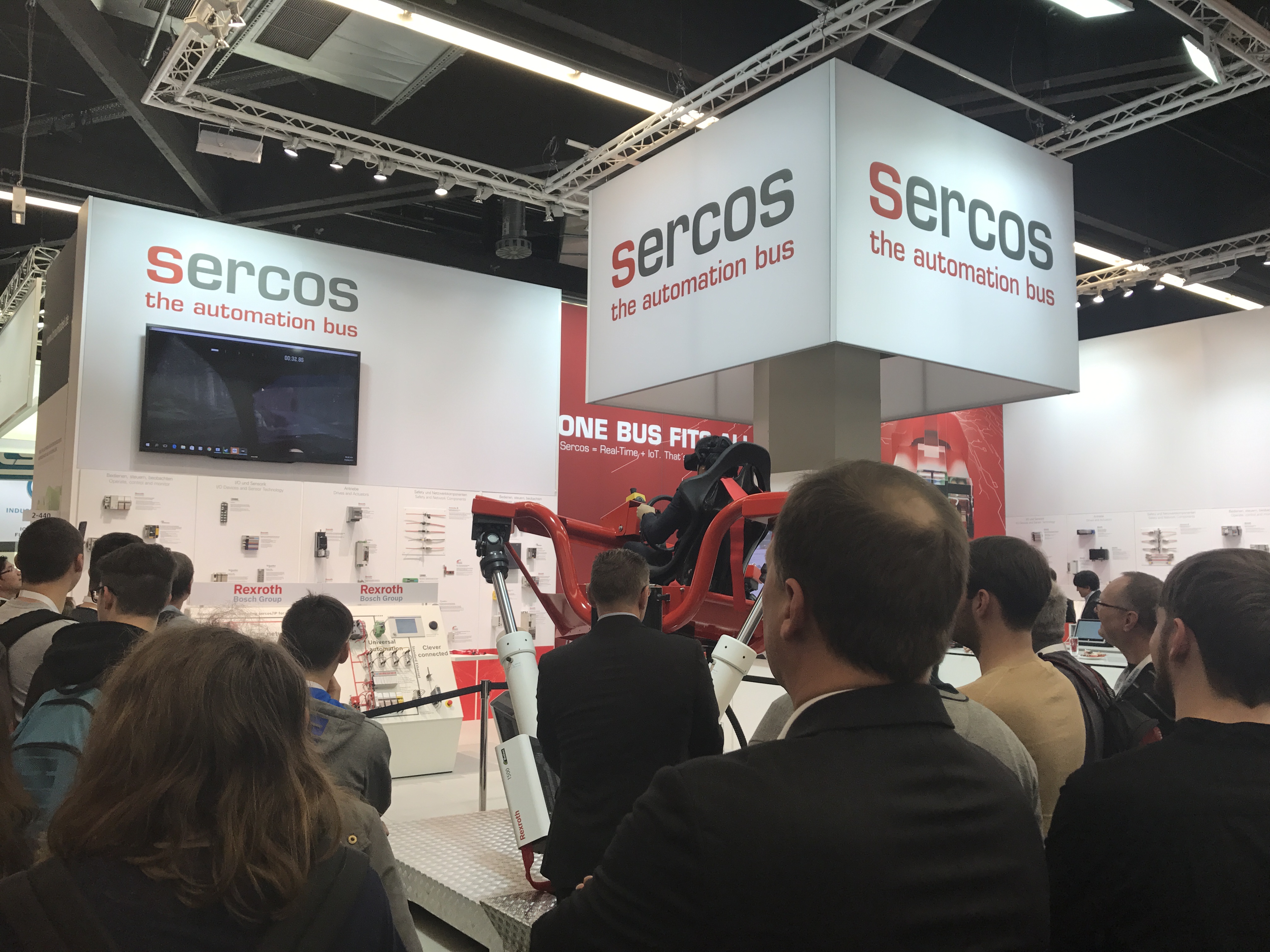 Attraktive Anwendungsfelder der Sercos Technologie ziehen Besucher an ...