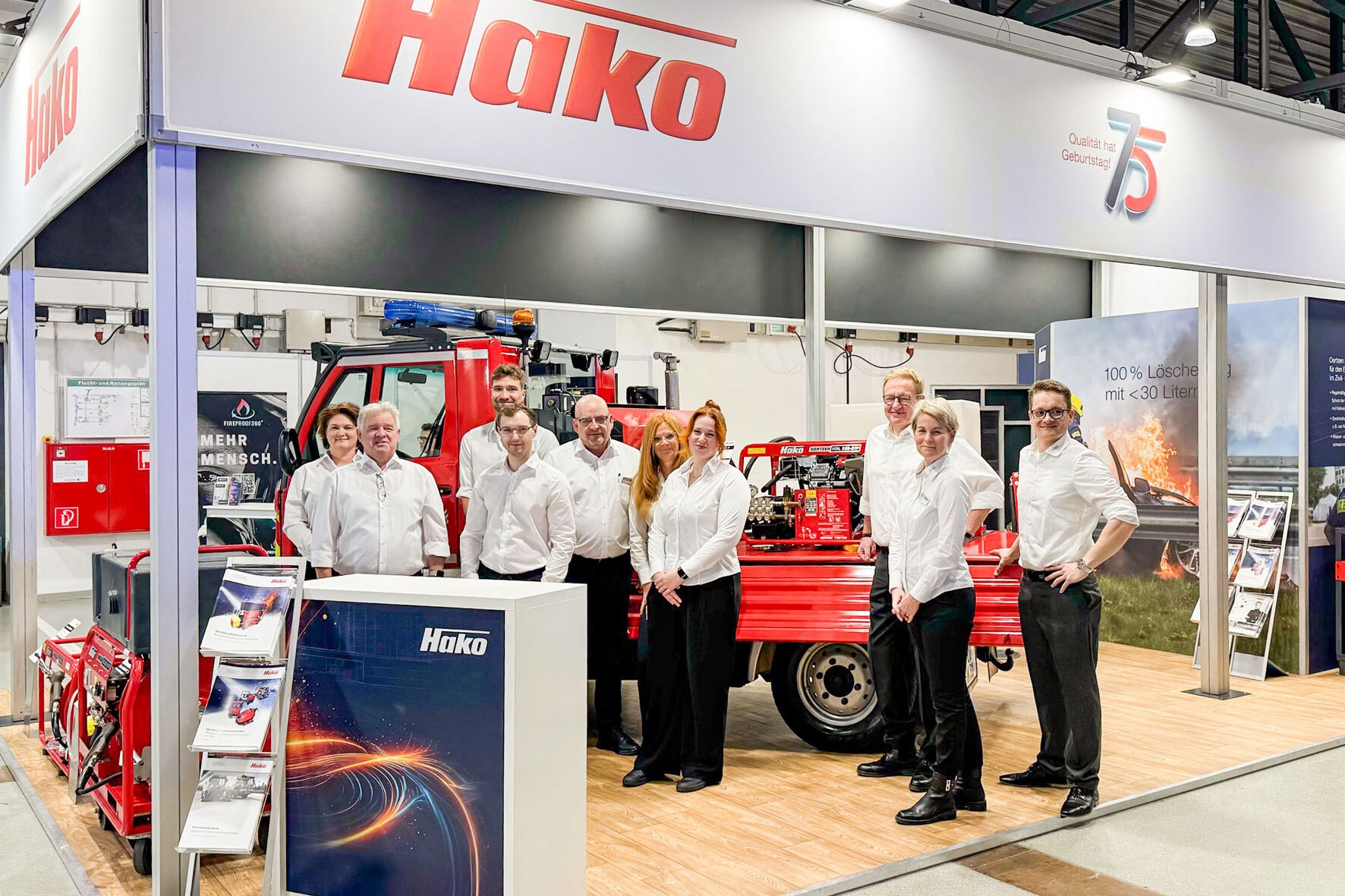Brandbekämpfung unter Hochdruck, Hako GmbH, Story - PresseBox