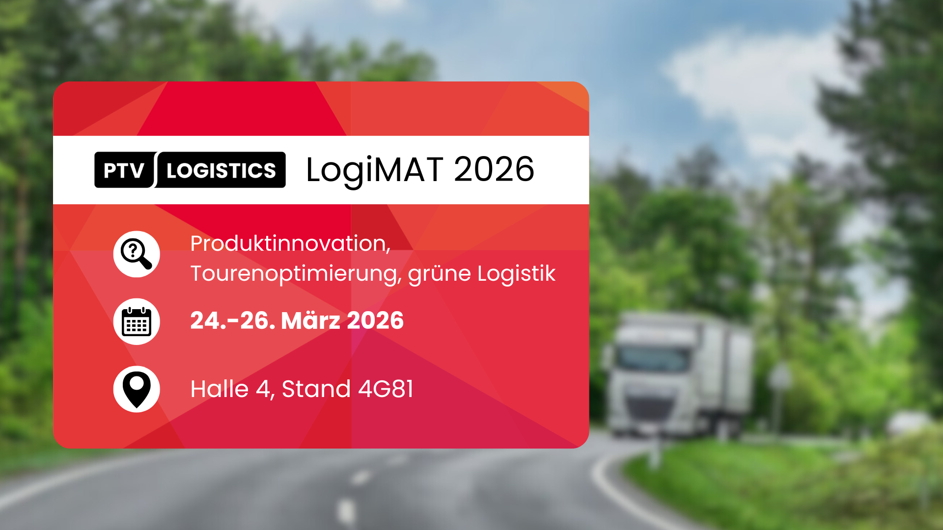 PTV Logistics auf der LogiMAT 2026 – Nachhaltigkeit und KI im Fokus ...