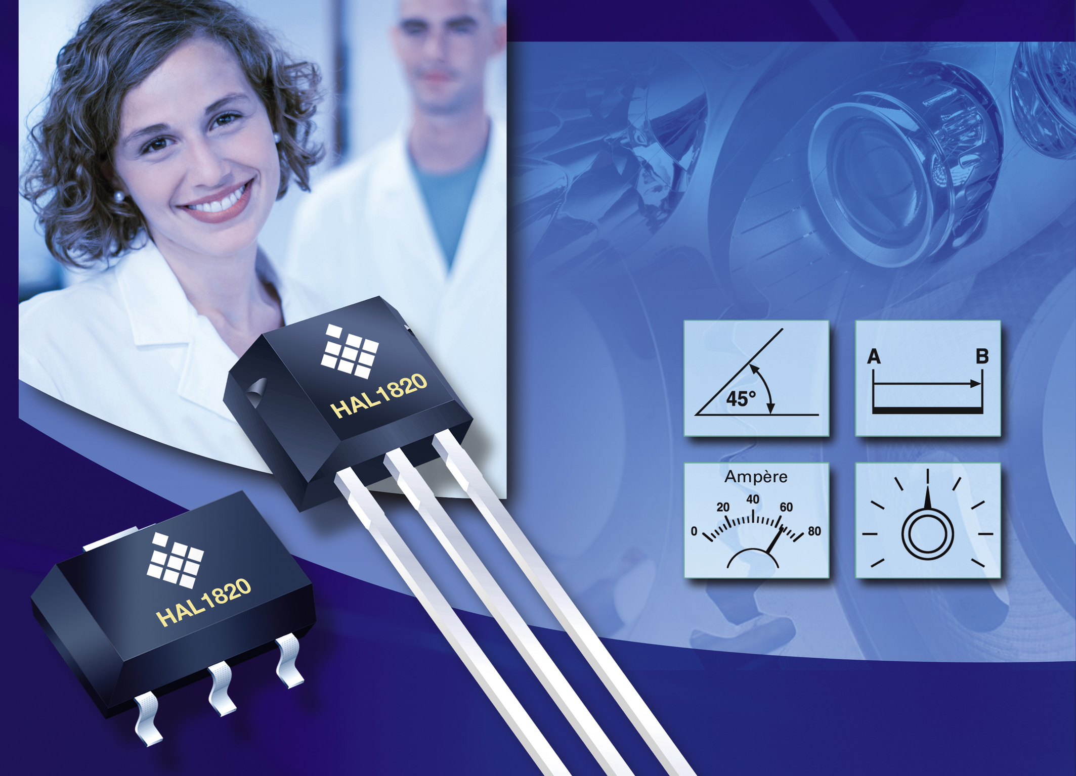 Micronas presenting the smallest linear Hall sensor with integrated ...