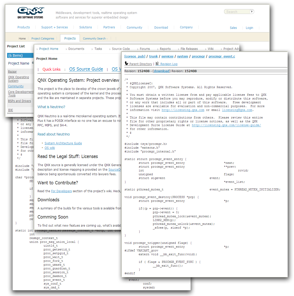 QNX veröffentlicht Neutrino Source Code und öffnet Entwicklungsprozess, QNX Software Systems ...