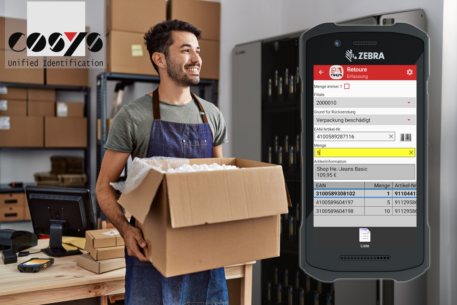 Mit der richtigen App sind Retouren kein Problem mehr, Cosys Ident GmbH, Story - PresseBox