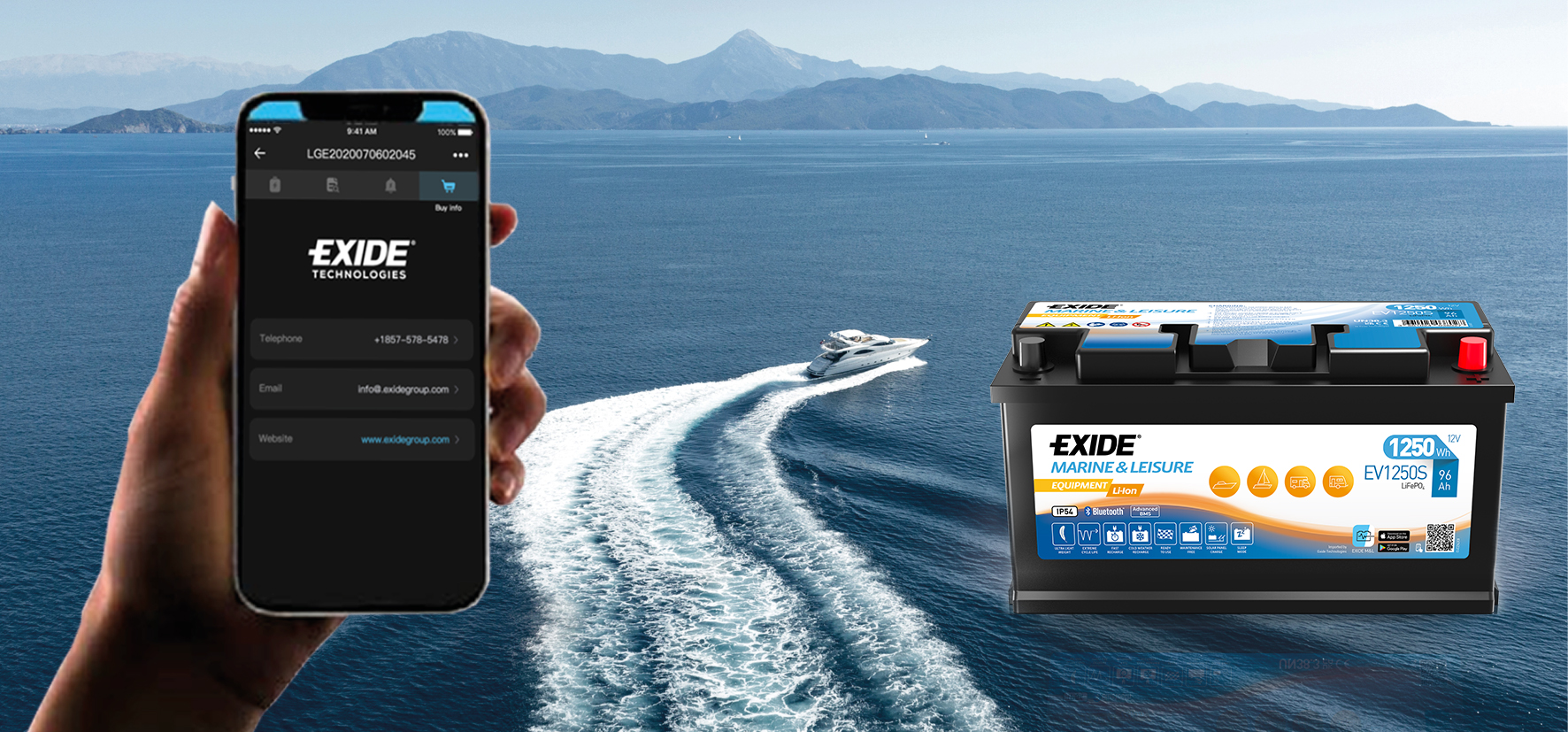 Neue Ruhemodus-Funktion in den Exide Technologies Marine & Leisure Lithium-Ionen-Batterien sorgt ...