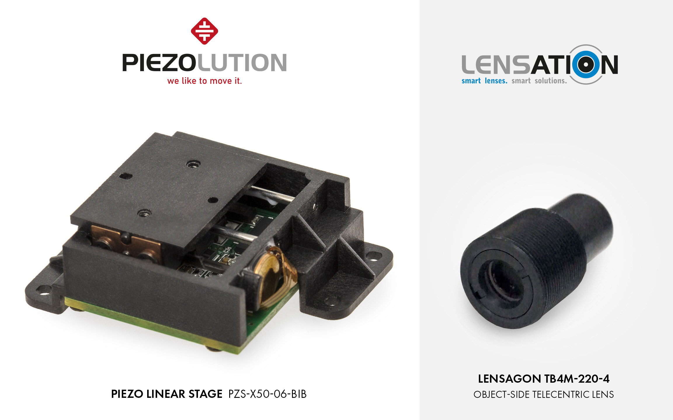 Zwei Piezolution Fokus Antriebe und Miniobjektiv aus Karlsruhe bald im ...
