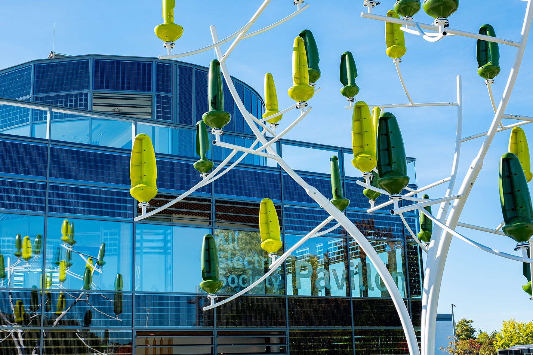 Zukunftsbild wird im All Electric Society-Park Wirklichkeit, Phoenix ...