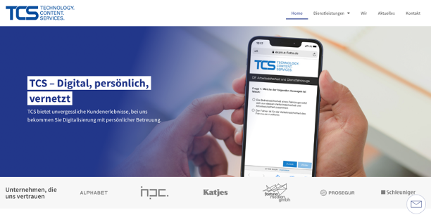 TCS – Technology Content Service präsentiert sich mit neugestaltetem ...