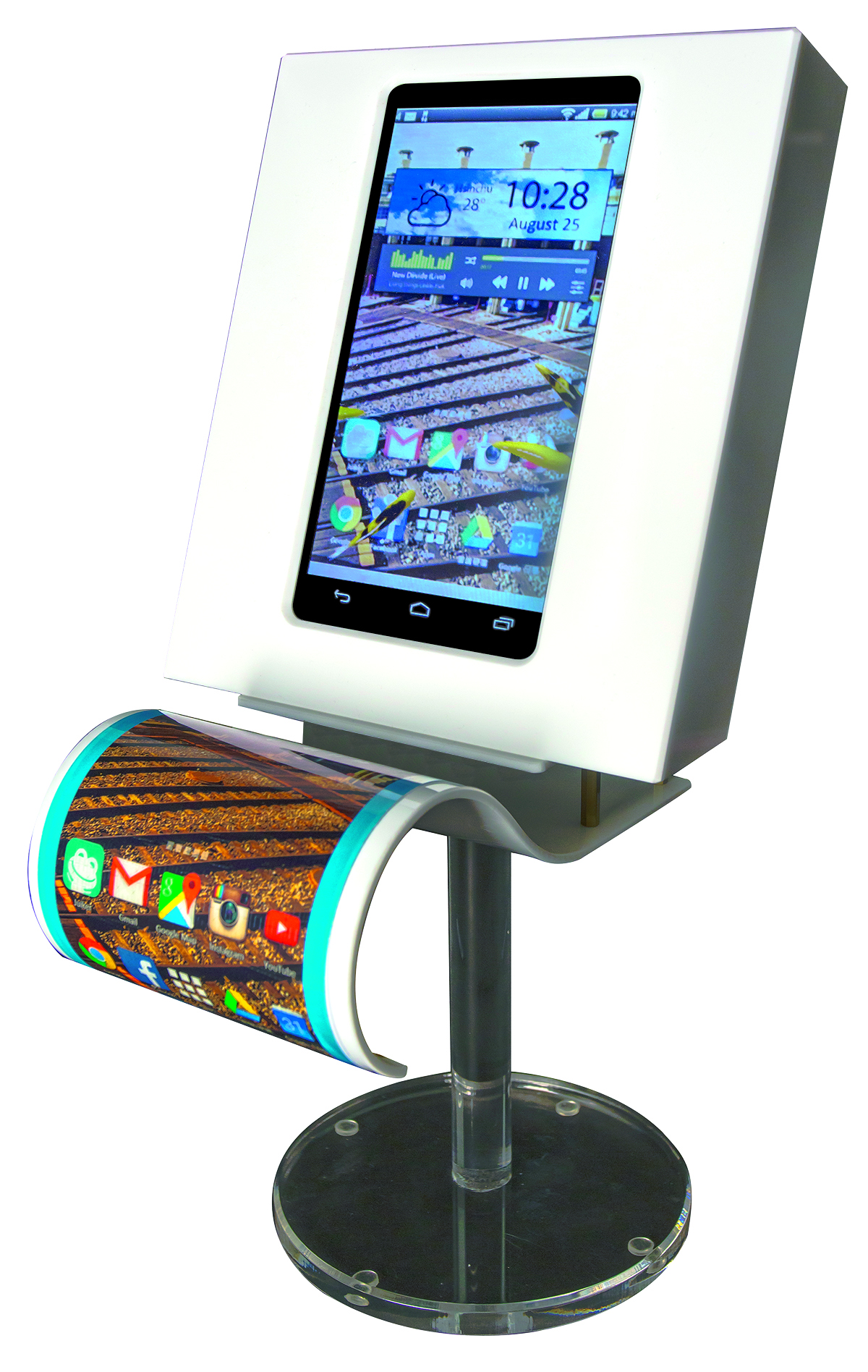 Flexible 7" Touch Panel with integrated OLED display developed, Heraeus ...