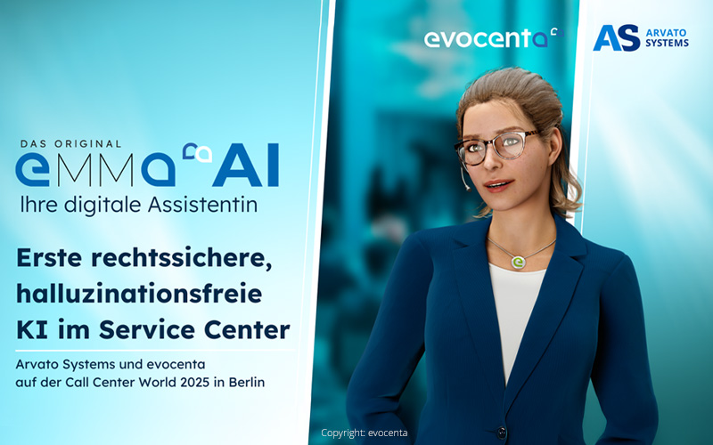 Arvato Systems and evocenta at Call Center World 2025 in Berlin, Arvato Systems, Story - PresseBox