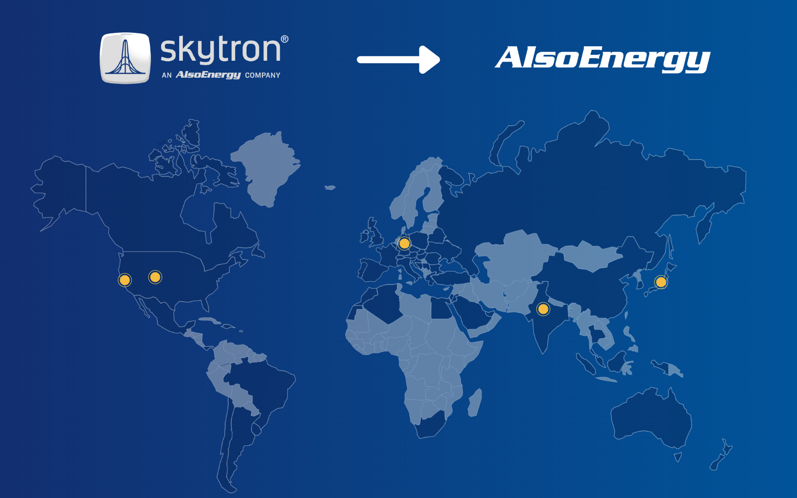 AlsoEnergy annonce le changement de nom de skytron, AlsoEnergy GmbH ...