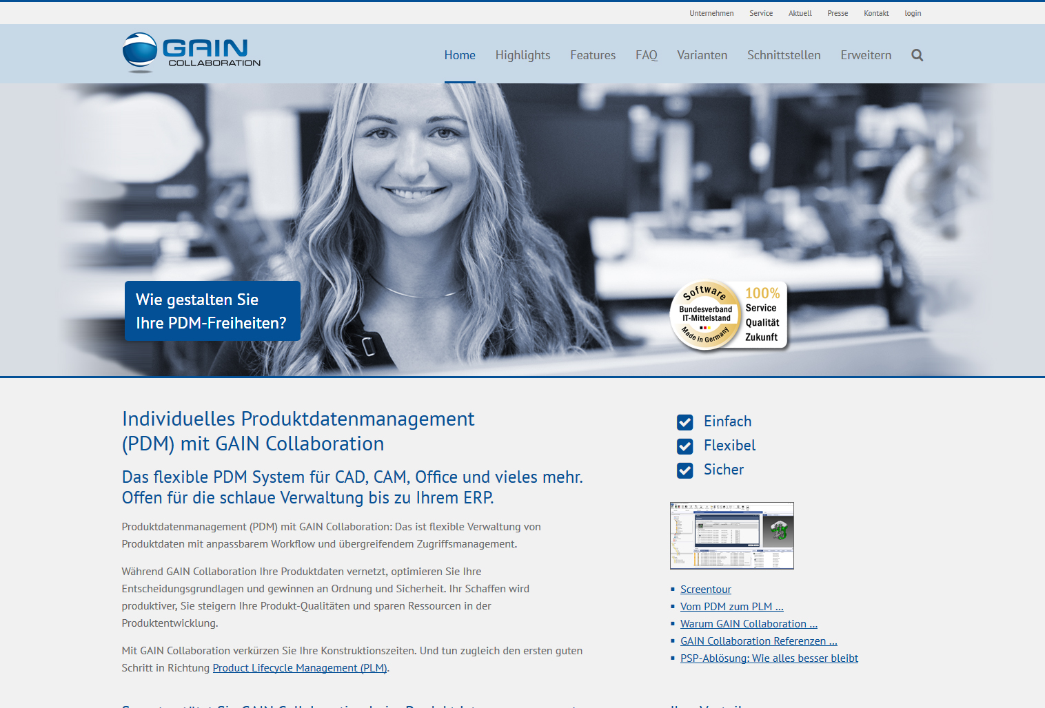 GAIN Software: PDM Software Online-Präsentation zum Anfassen, GAIN ...