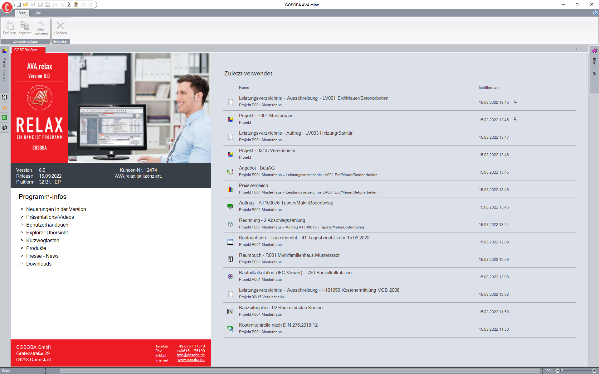 AVA.relax - neue Version 8 setzt Maßstäbe Für AVA und ...