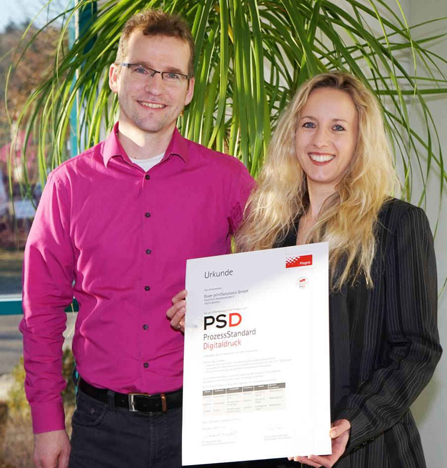 Erste PSD-Zertifizierung im HighSpeed Inkjet Druck, Fogra ...