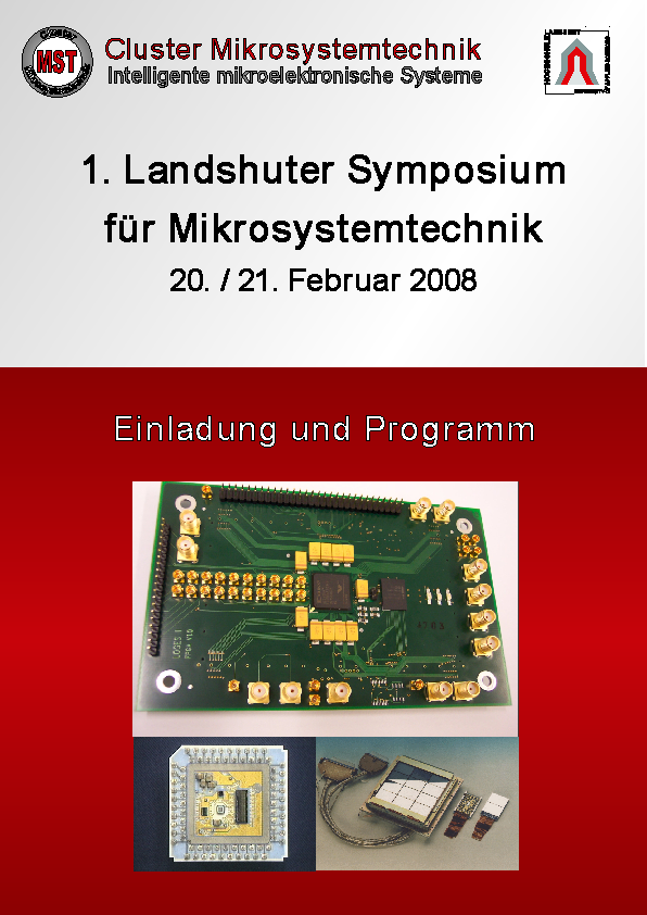 Symposium Mikrosystemtechnik, HOCHSCHULE für Angewandte Wissenschaften ...