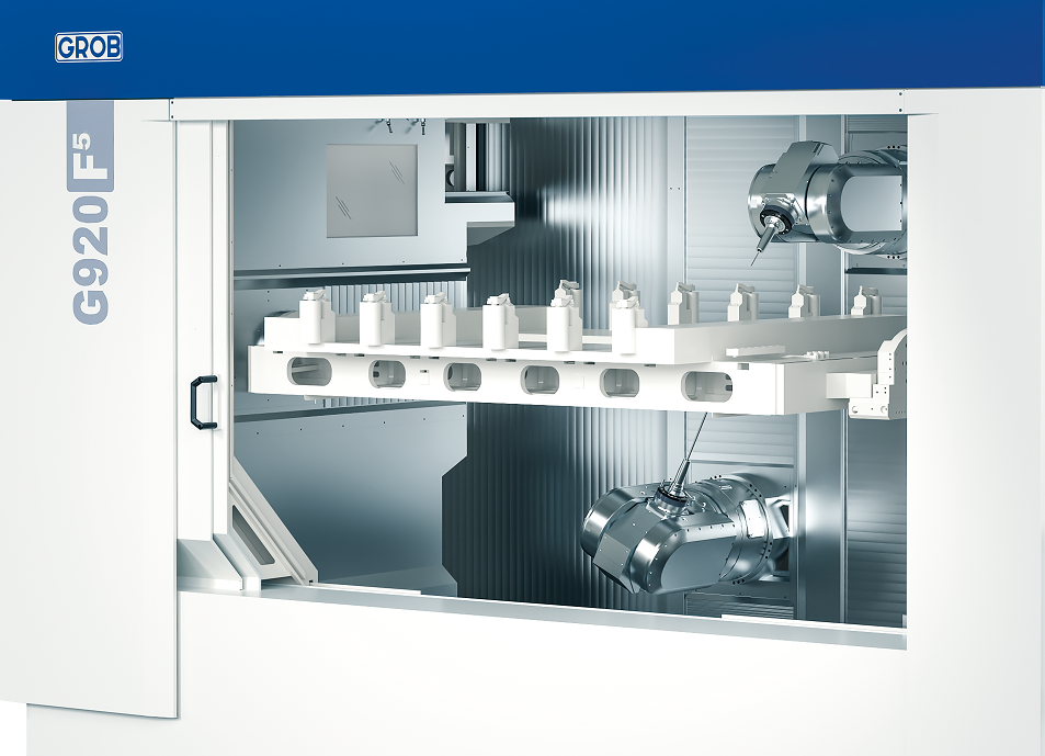 GROB präsentiert das Bearbeitungszentrum G920F5 für Mega- und Giga-Castings, GROB-WERKE GmbH ...