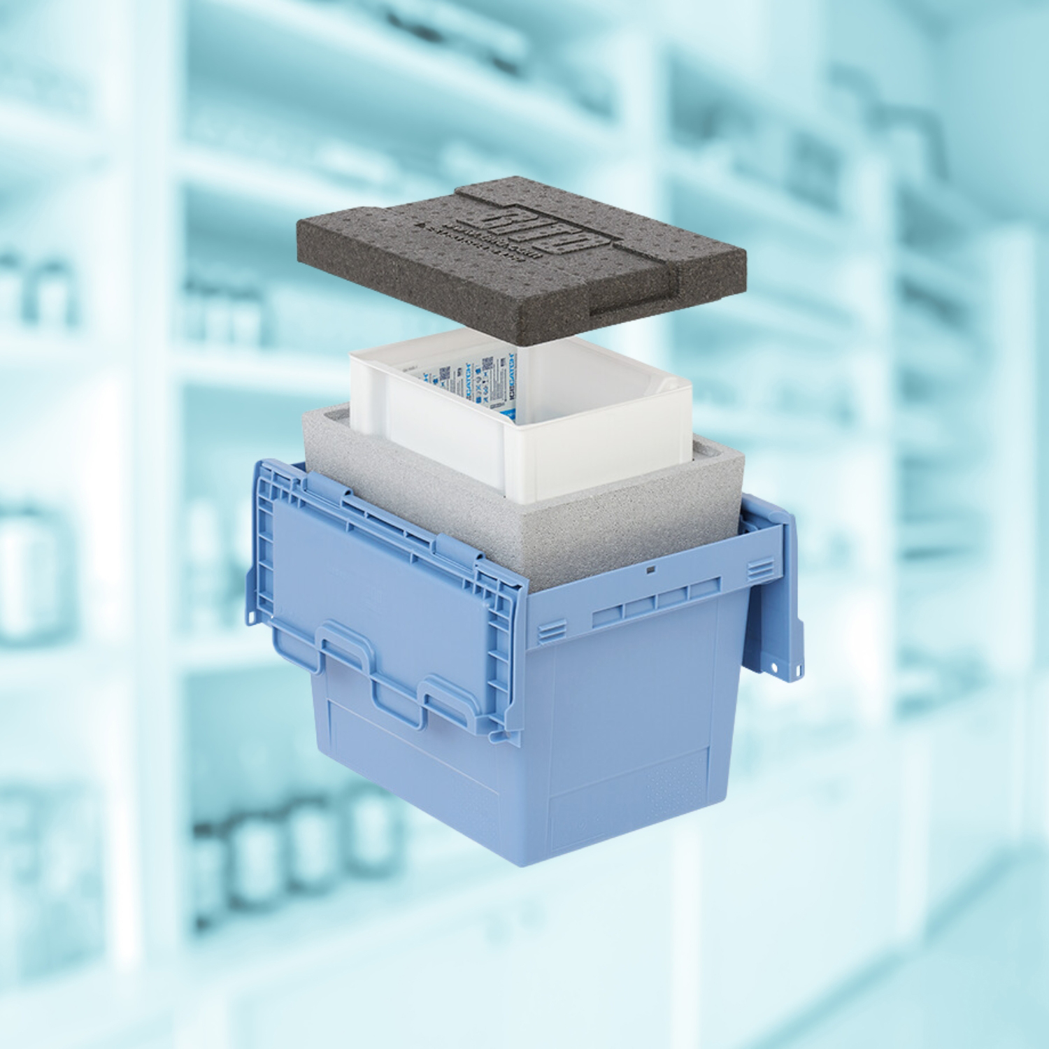 Der BITO Mehrwegbehälter MB mit Thermoisolier-Set mit längerer ...