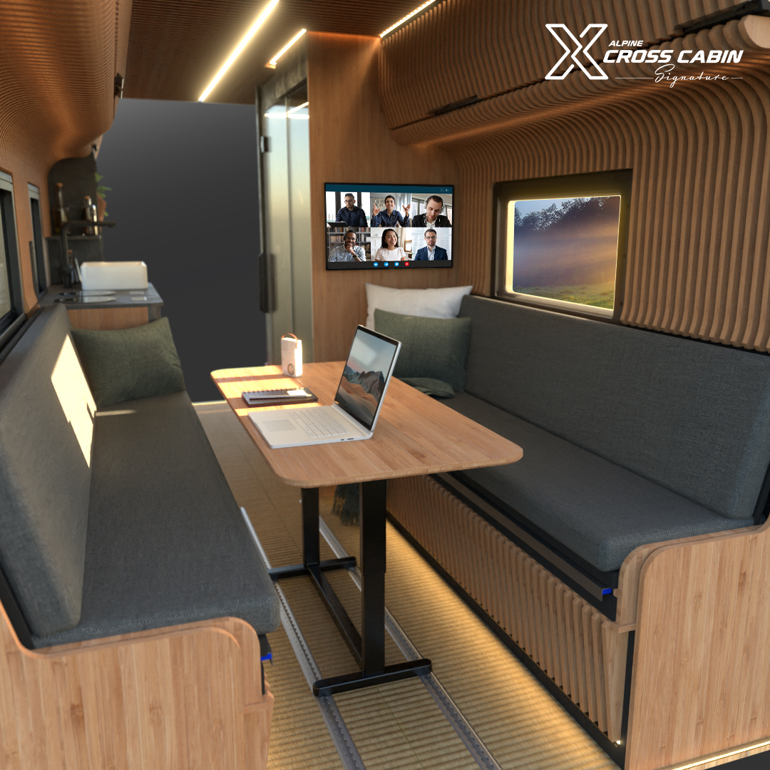 Alpine Cross Cabin Signature: Verkaufsstart des zukunftsweisenden New Work Vans auf der CMT ...