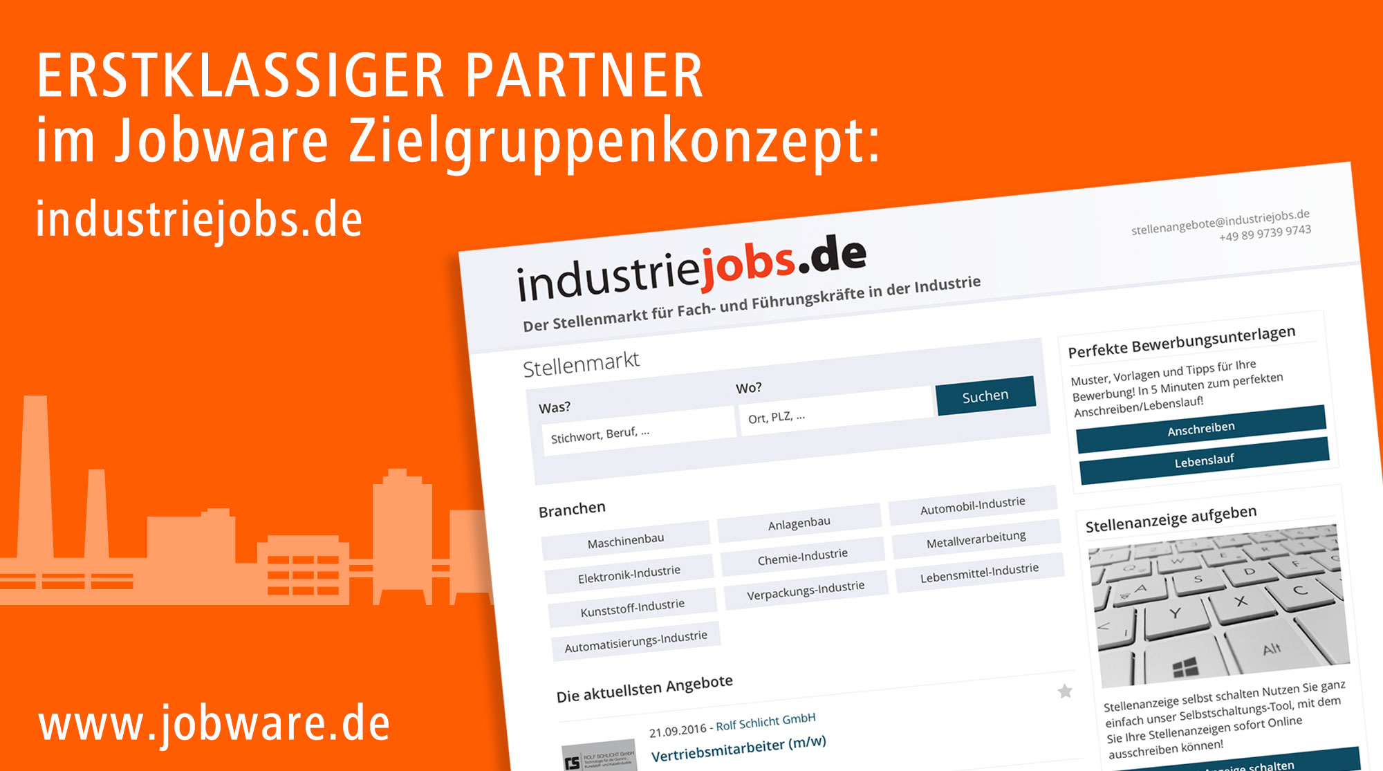 industriejobs.de − der neue Stellenmarkt mit Format, Jobware GmbH ...