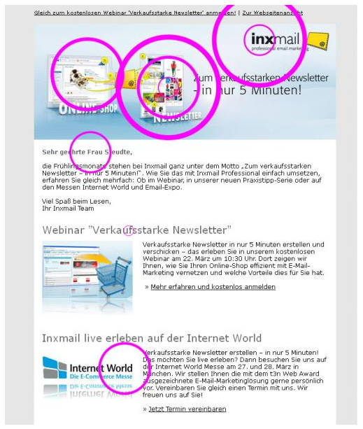 Inxmail Professional 4.2 integriert Eye-Tracking-Prüfung, Inxmail GmbH, Story - PresseBox