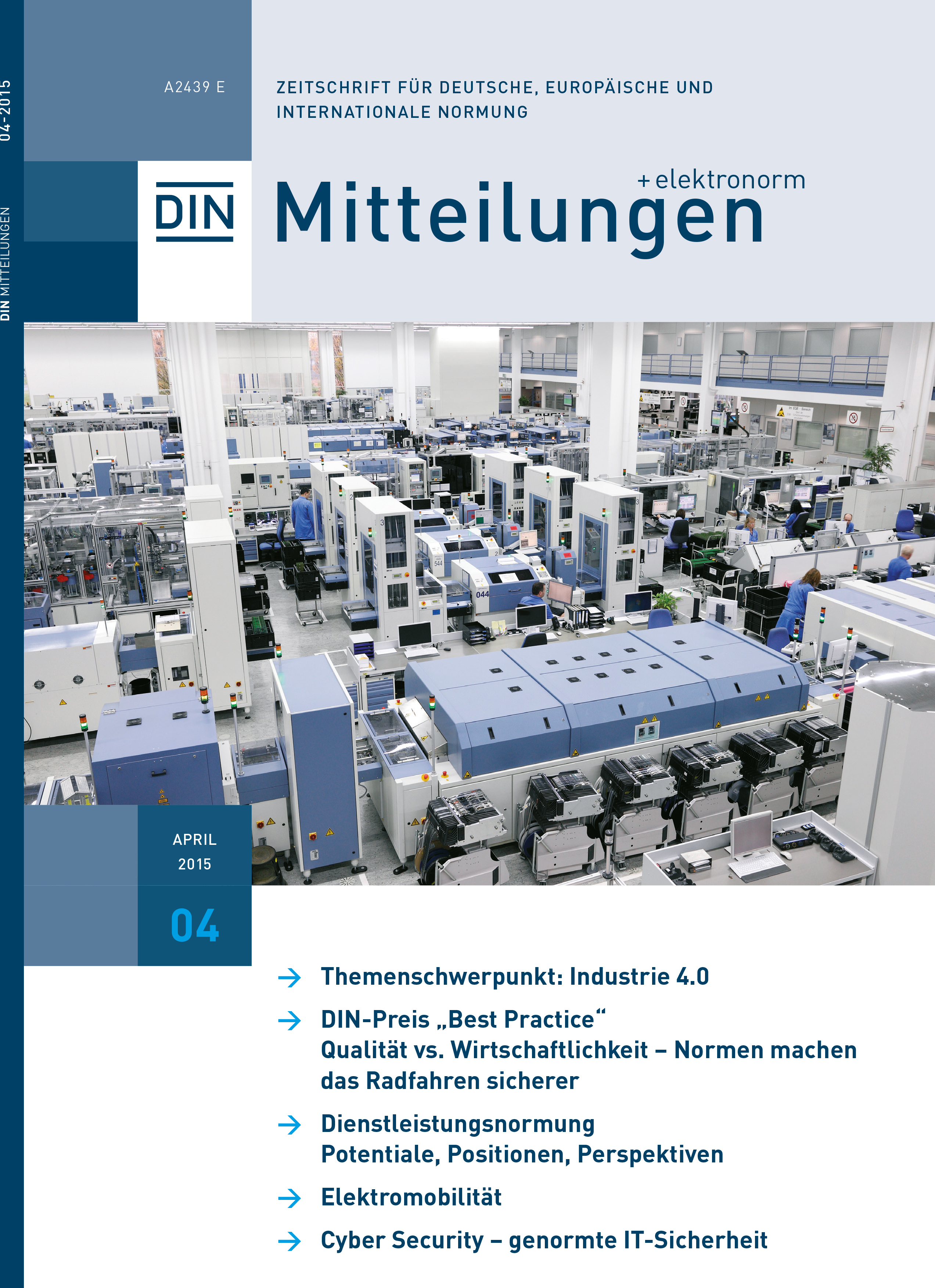 DIN-Mitteilungen in neuem Kleid und mit neuer Rubrik, Beuth Verlag GmbH ...