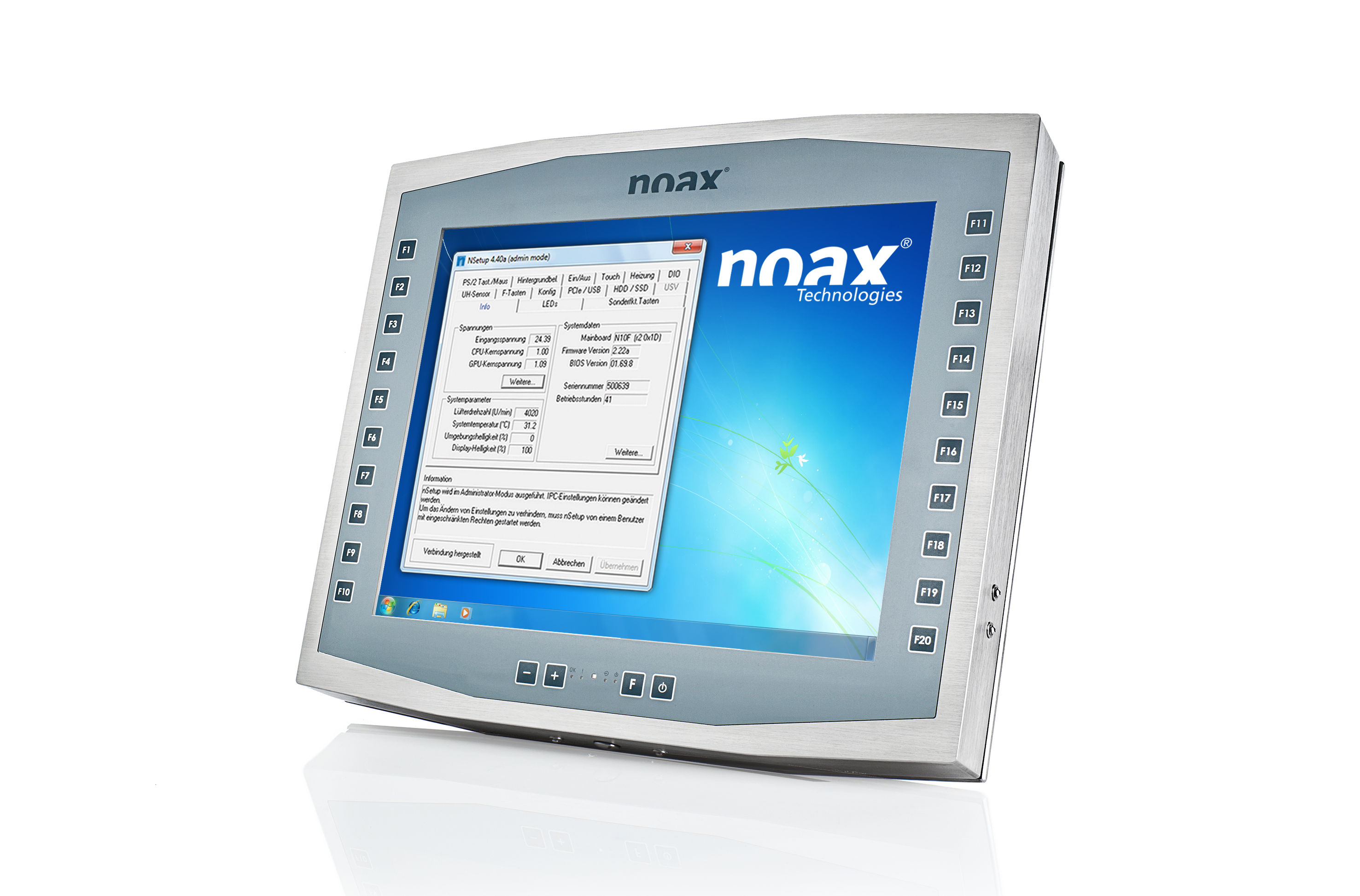 Hoher Bedienkomfort der noax Industrie-PCs dank NSetup, noax ...