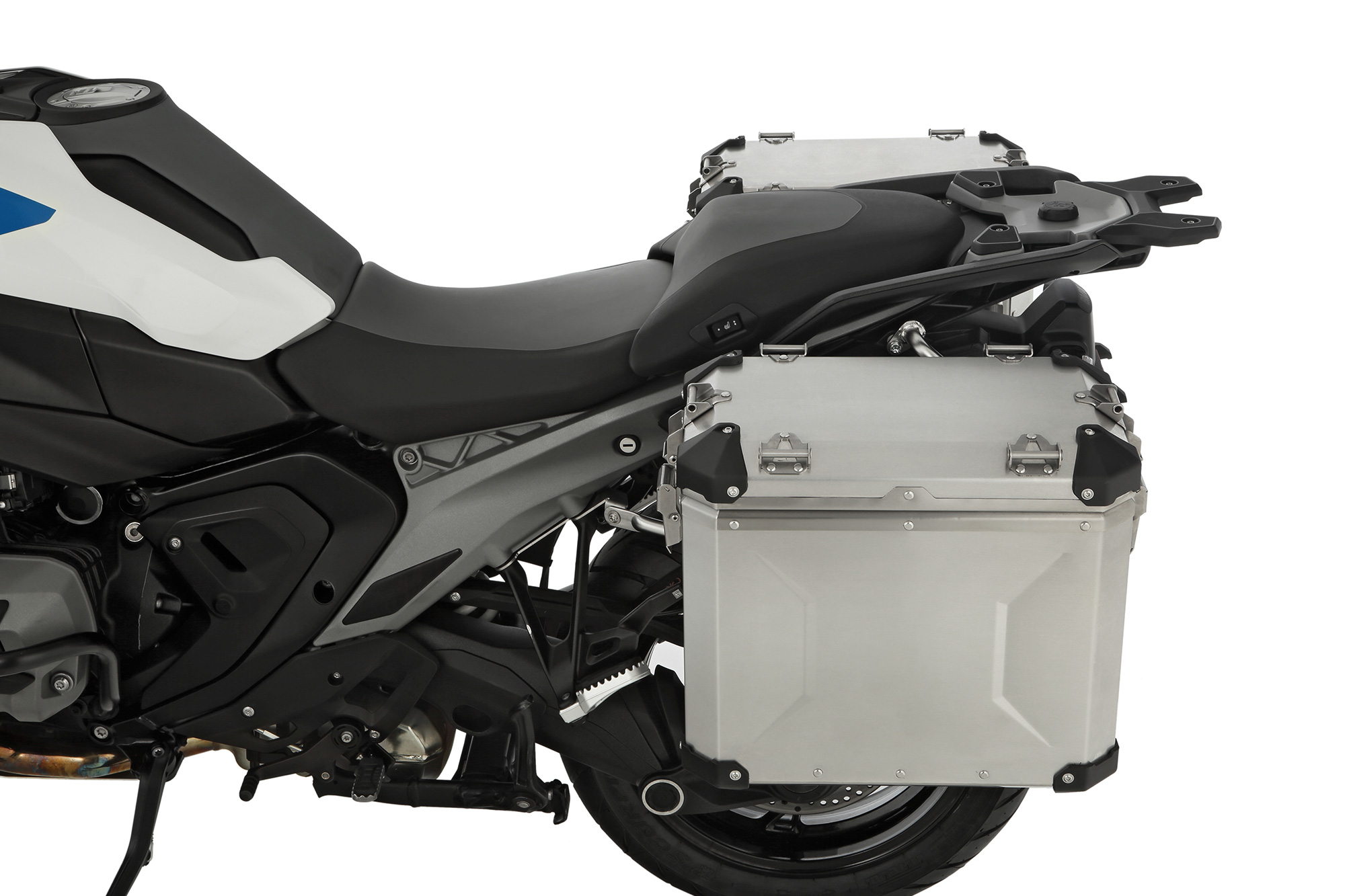 The EXTREME DirectLock panniers from Wunderlich are simply locked ...