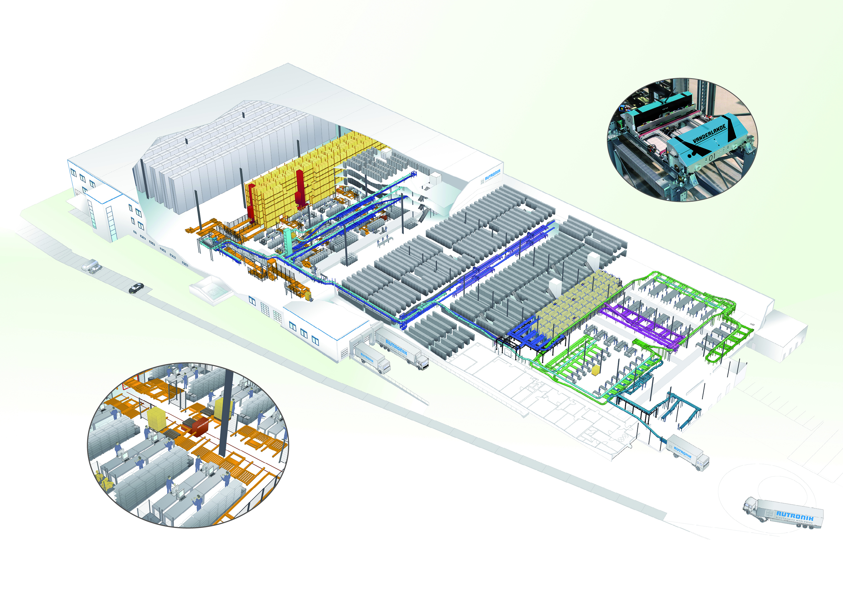 QUICKSTORE Microshuttle puffert dynamisch, Vanderlande Industries GmbH ...