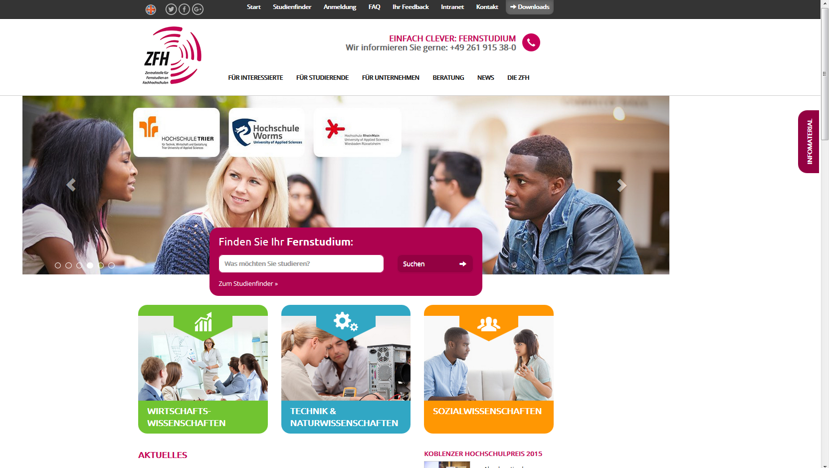 ZFH in neuem Design, zfh - Zentrum für Fernstudien im Hochschulverbund ...