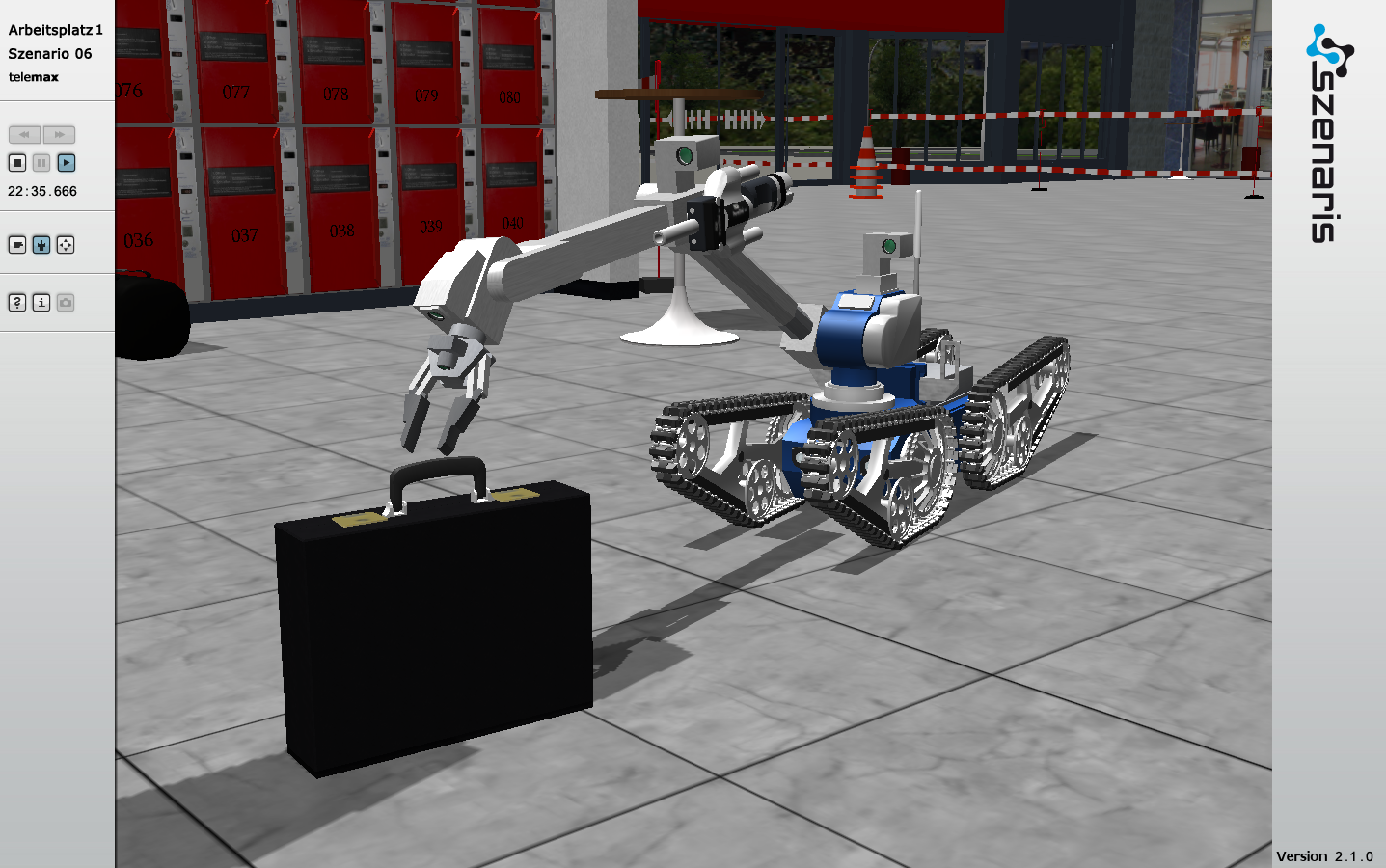 Remote-controlled vehicle simulators for the Swedish police, szenaris ...
