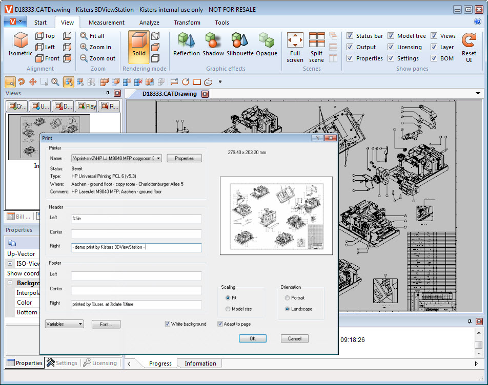 3D-CAD viewer adds Catia 2D-drawings support, large format printing and ...