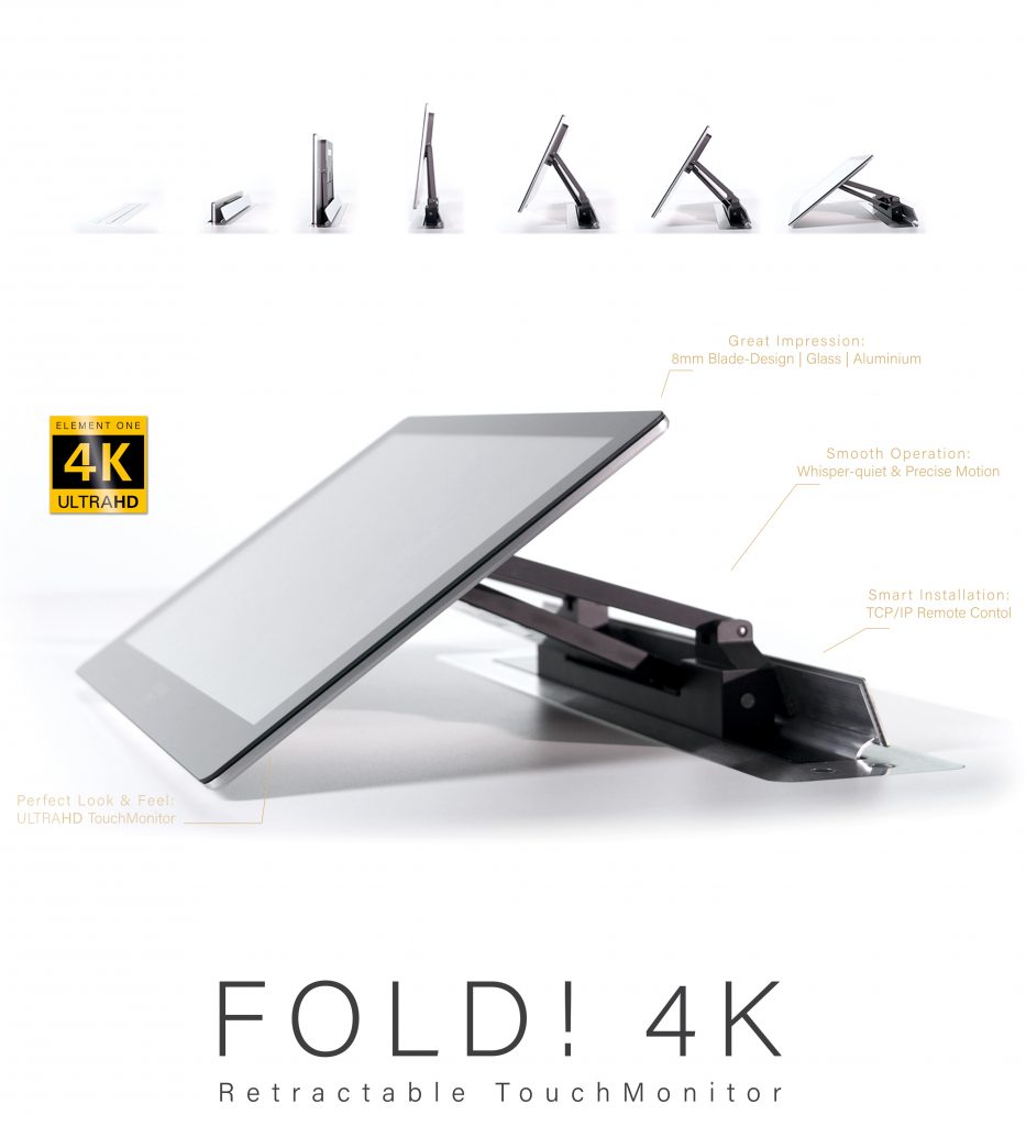 FOLD! – Der automatisch ausfaltbare Touchscreen mit 4K-Auflösung ...