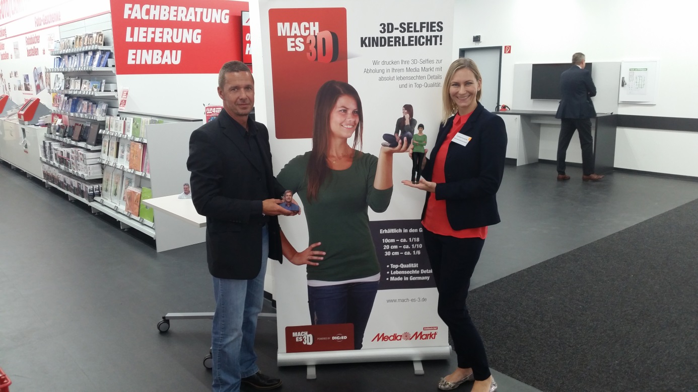 Media Markt und DIG:ED bieten 3D-Selfies vor Ort, DIG:ED Gmbh & Co. KG ...