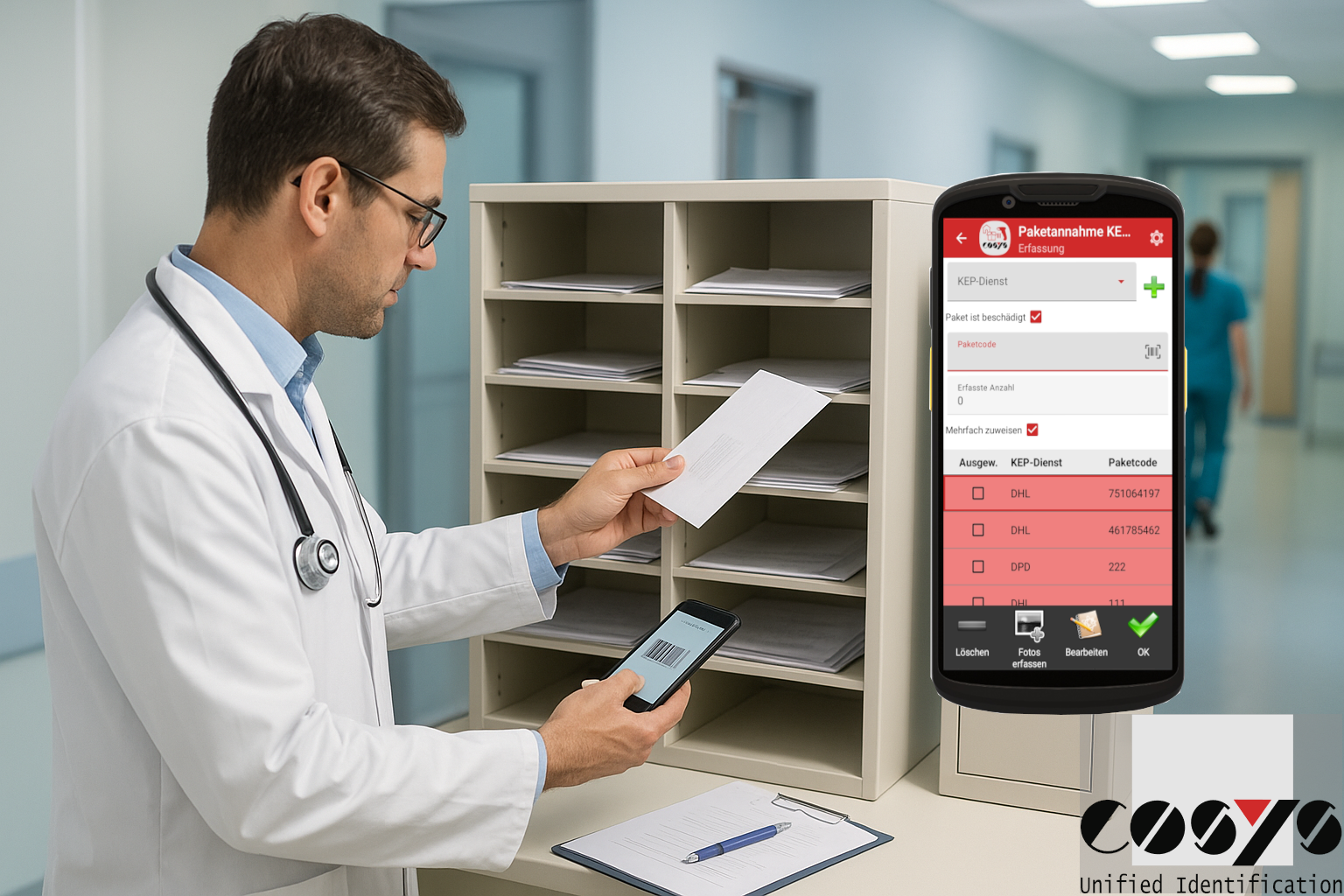 Hauspostverteilung im Gesundheitswesen neu gedacht, Cosys Ident GmbH ...