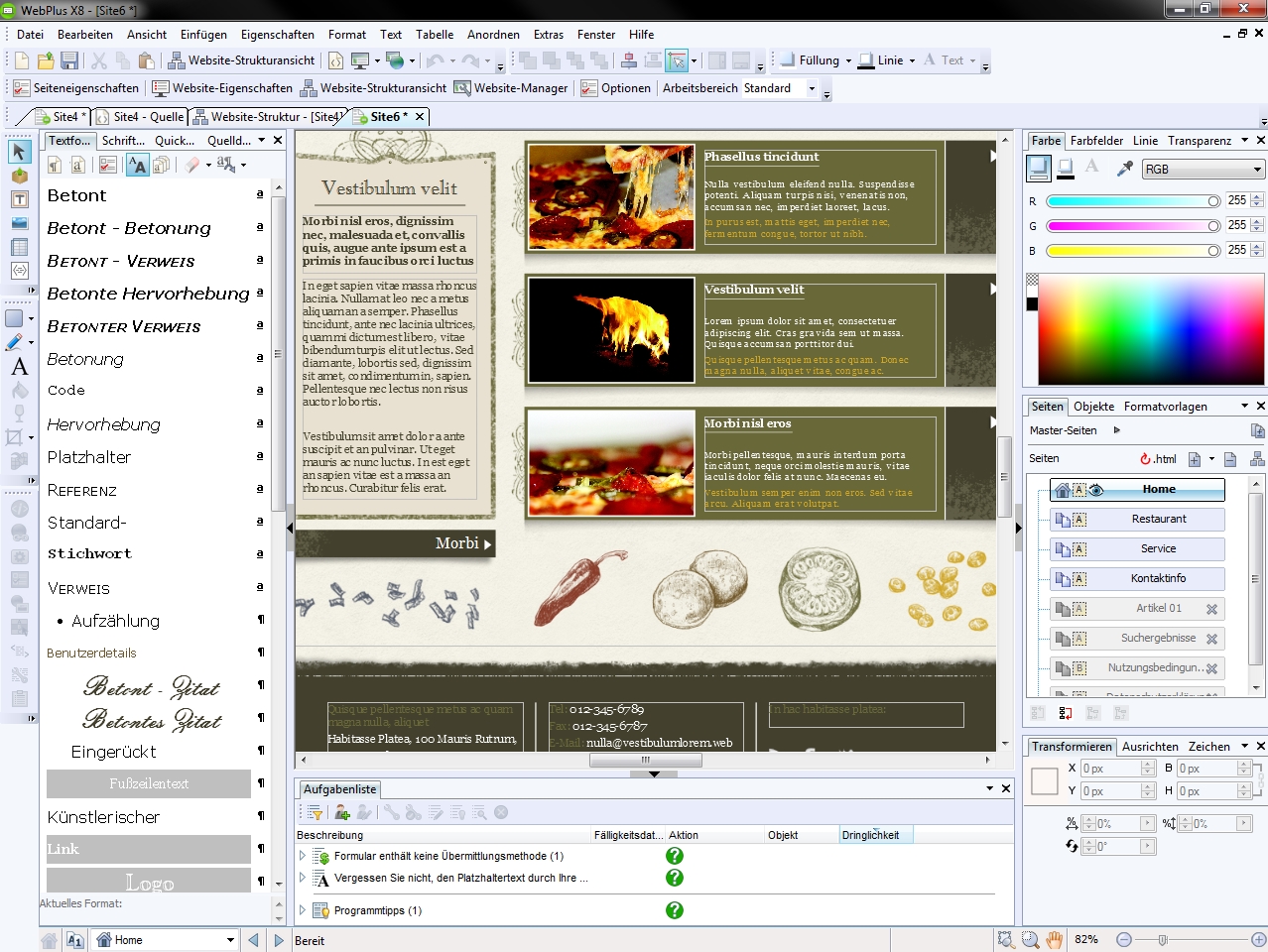 Einfach tolle Websites gestalten mit Serif WebPlus X8, Avanquest ...