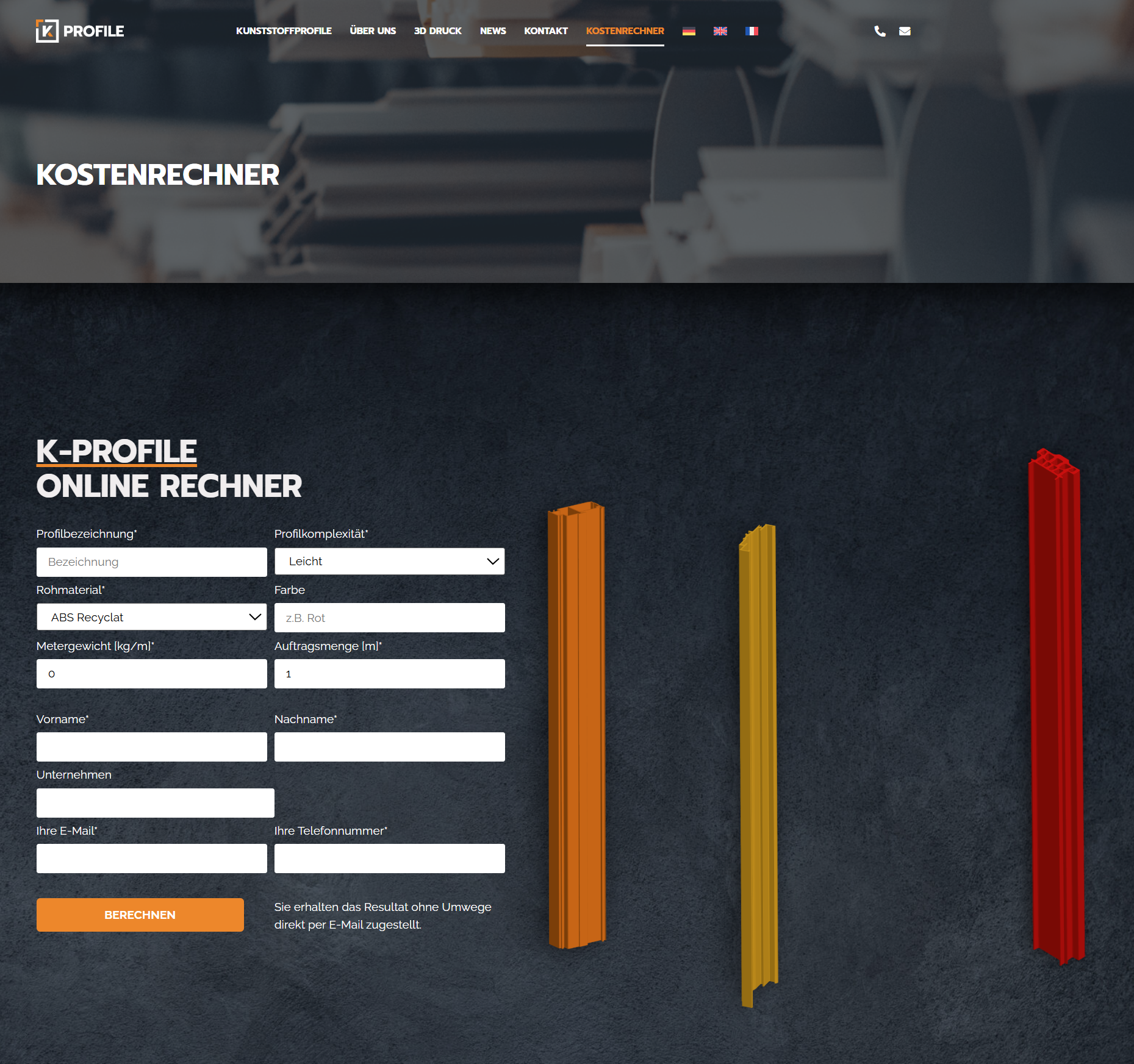 Extrudierte Kunststoffprofile: Einfach und schnell zur Kostenprognose mit dem neuen Kalkulator ...