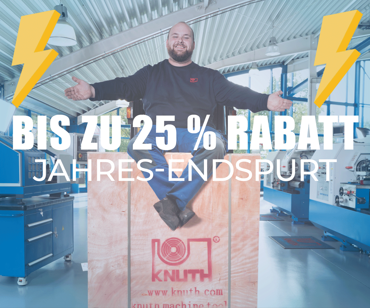 Bis zu 25% Rabatt auf ausgewählte Maschinen, Knuth Werkzeugmaschinen ...