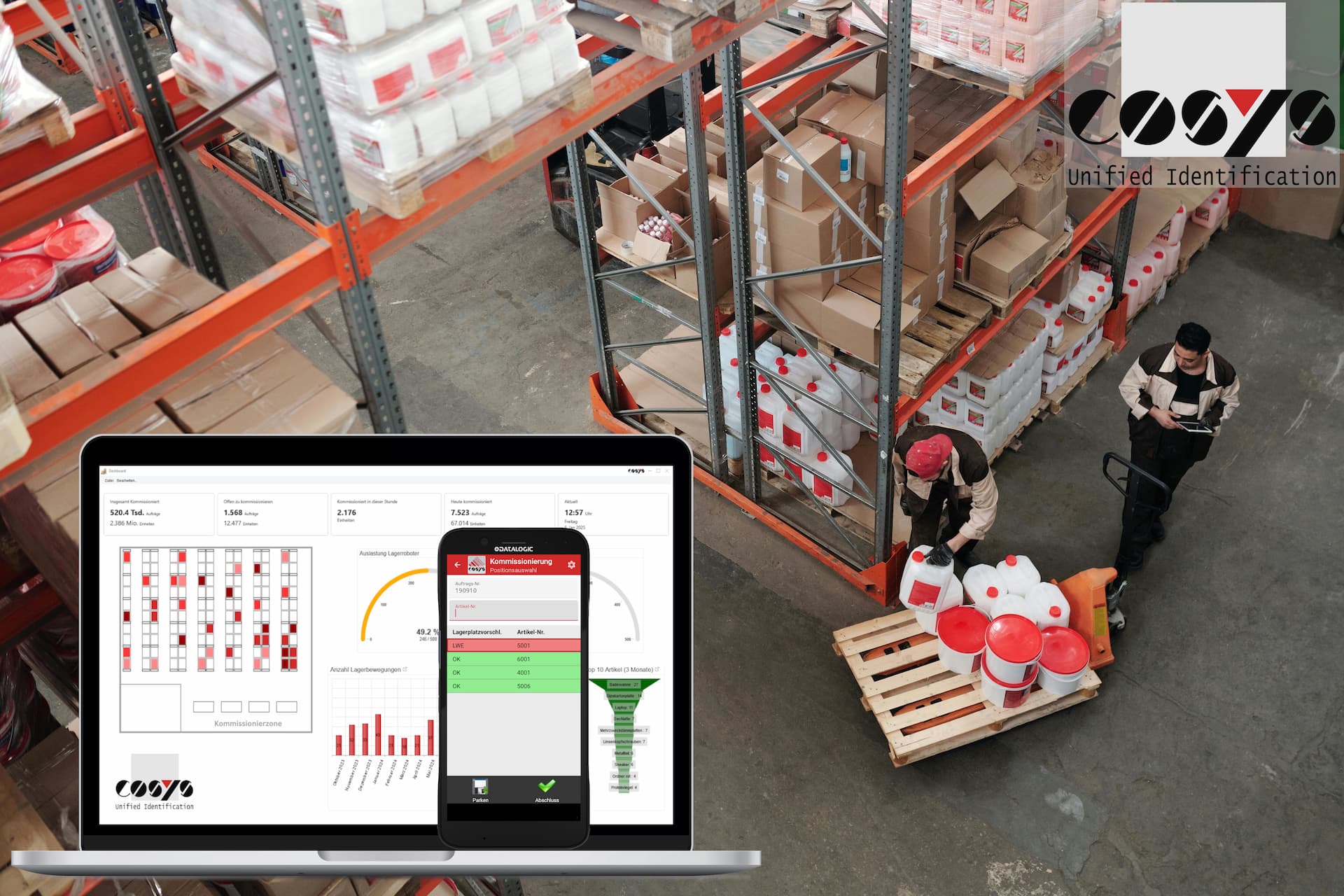 Lagerverwaltungssoftware mit KI und Business Intelligence, Cosys Ident GmbH, Story - PresseBox