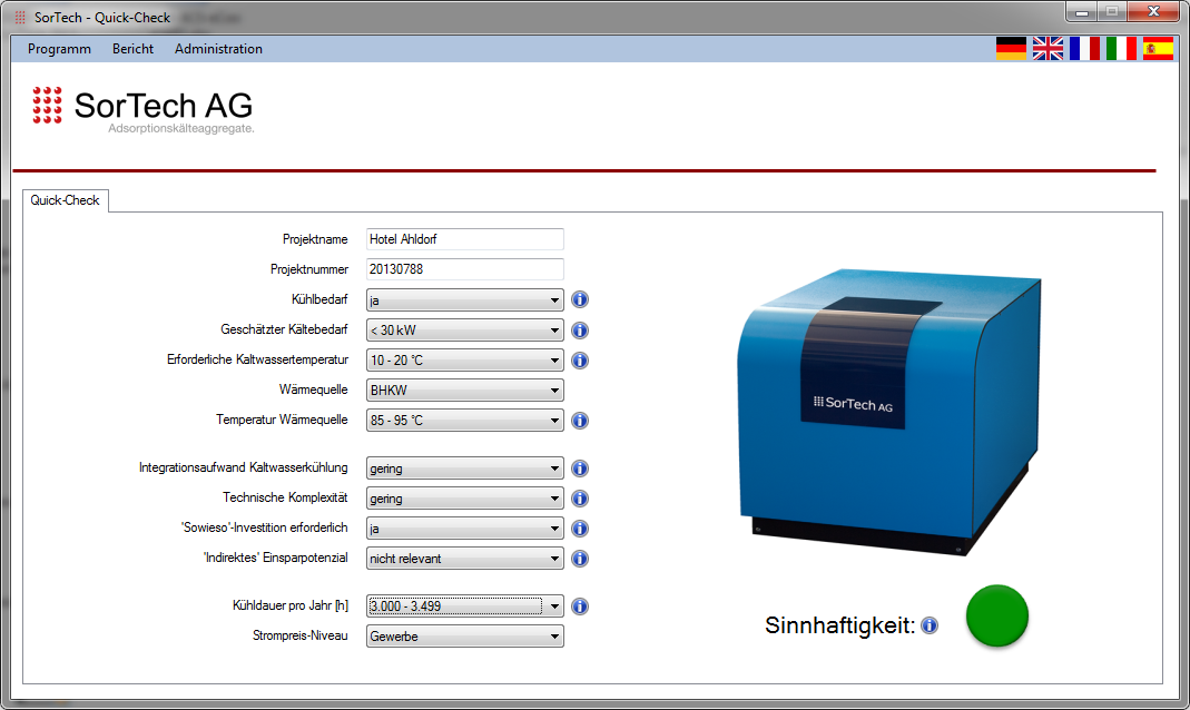Decision in favour of ‘green’ A/C technology in seconds, Sortech AG, Story - PresseBox