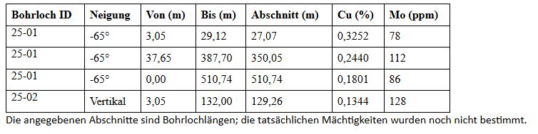 Vanguard Mining Corp. gibt Bohrergebnisse 2025 für Redonda bekannt ...