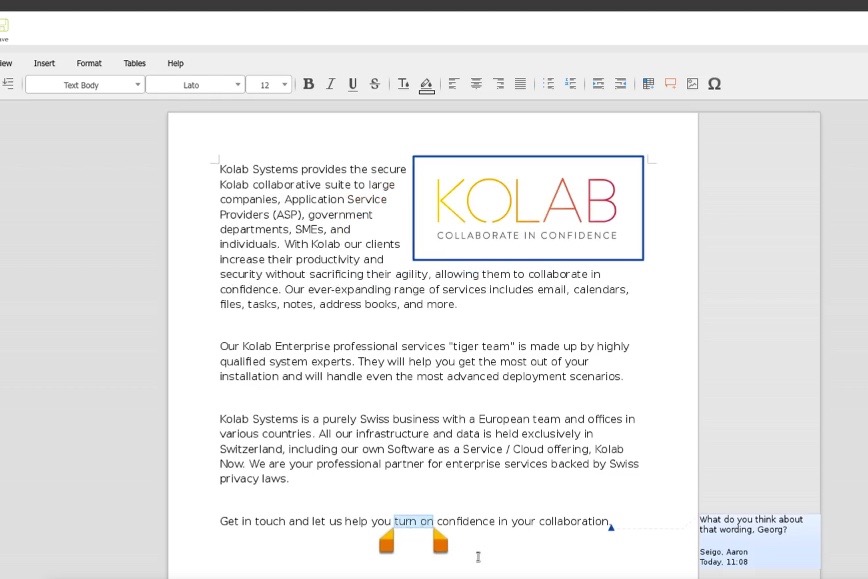 Editieren Sie Dokumente gemeinsam in Ihrer Cloud: Eine einzigartige ...