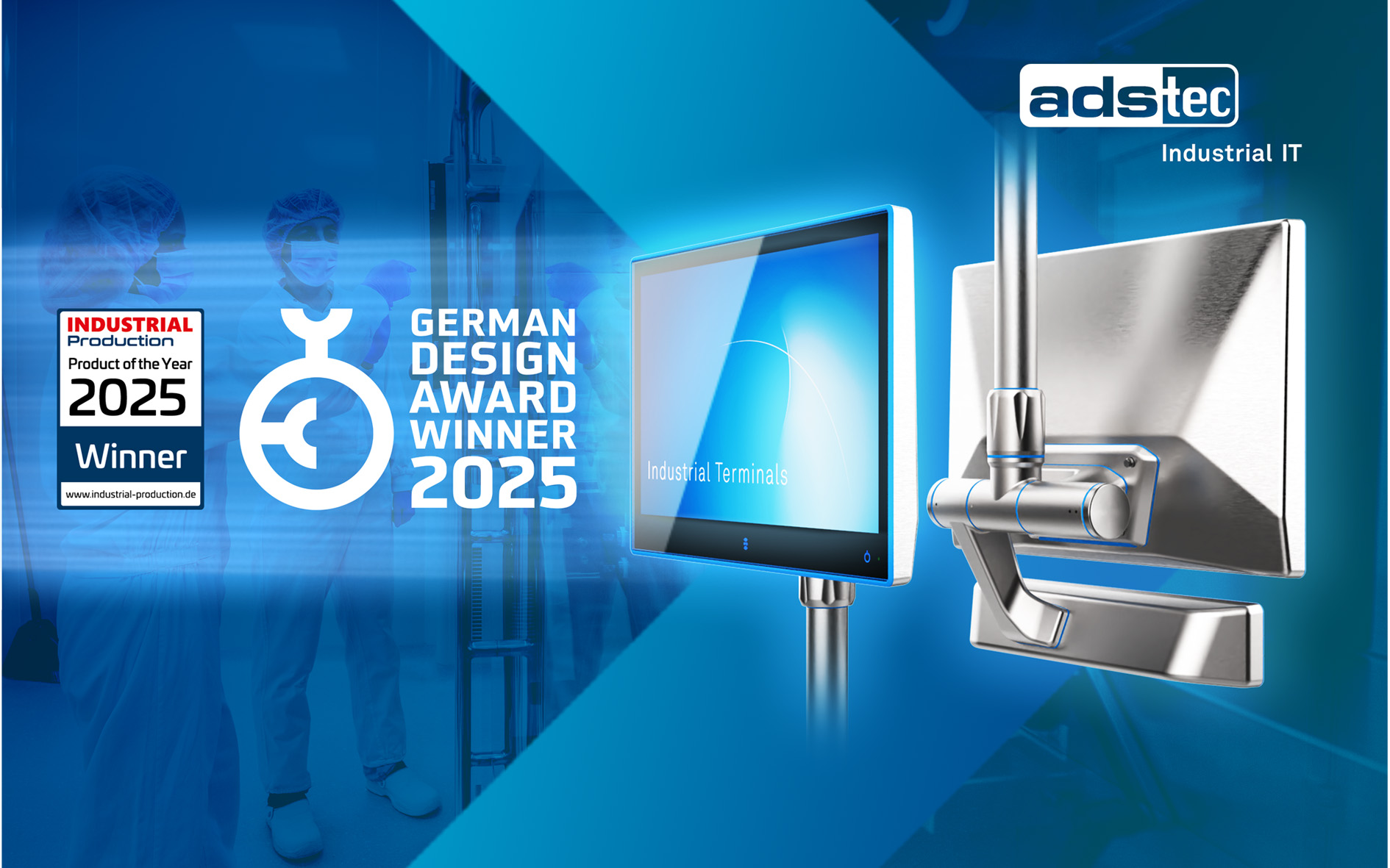 Doppelter Erfolg: Der neue Edelstahl Panel PC von ADS-TEC IIT gewinnt ...
