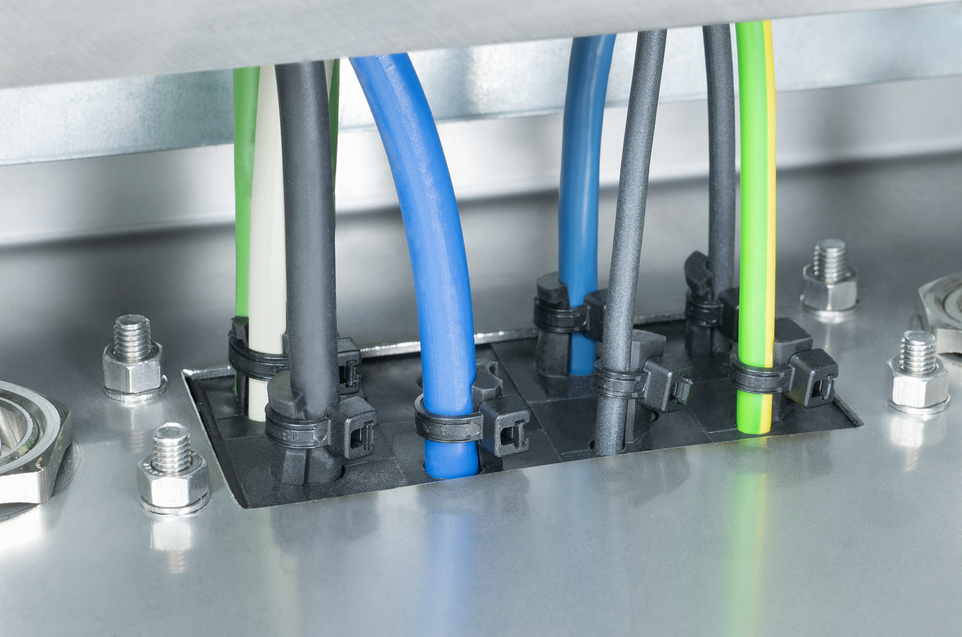 Configurable cable entry system enables easy feed through of multiple ...