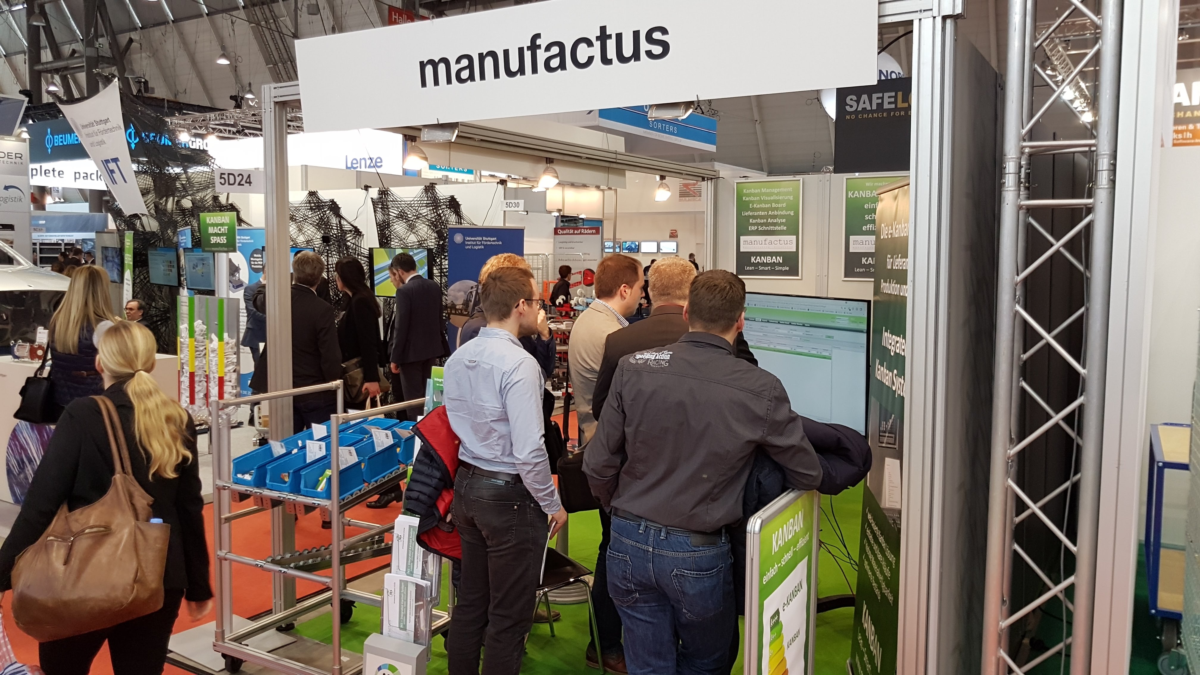 Neue E-Kanban Funktionen auf der LogiMAT vorgestellt, manufactus GmbH, Pressemitteilung - PresseBox
