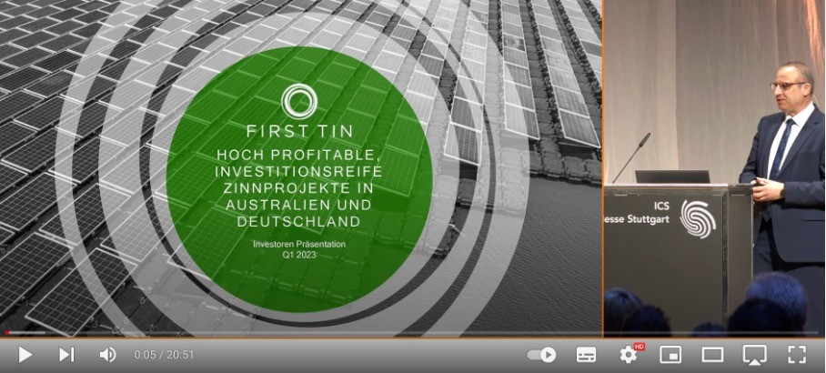 First Tin – Wenn´s läuft, dann läufts!, Swiss Resource Capital AG ...