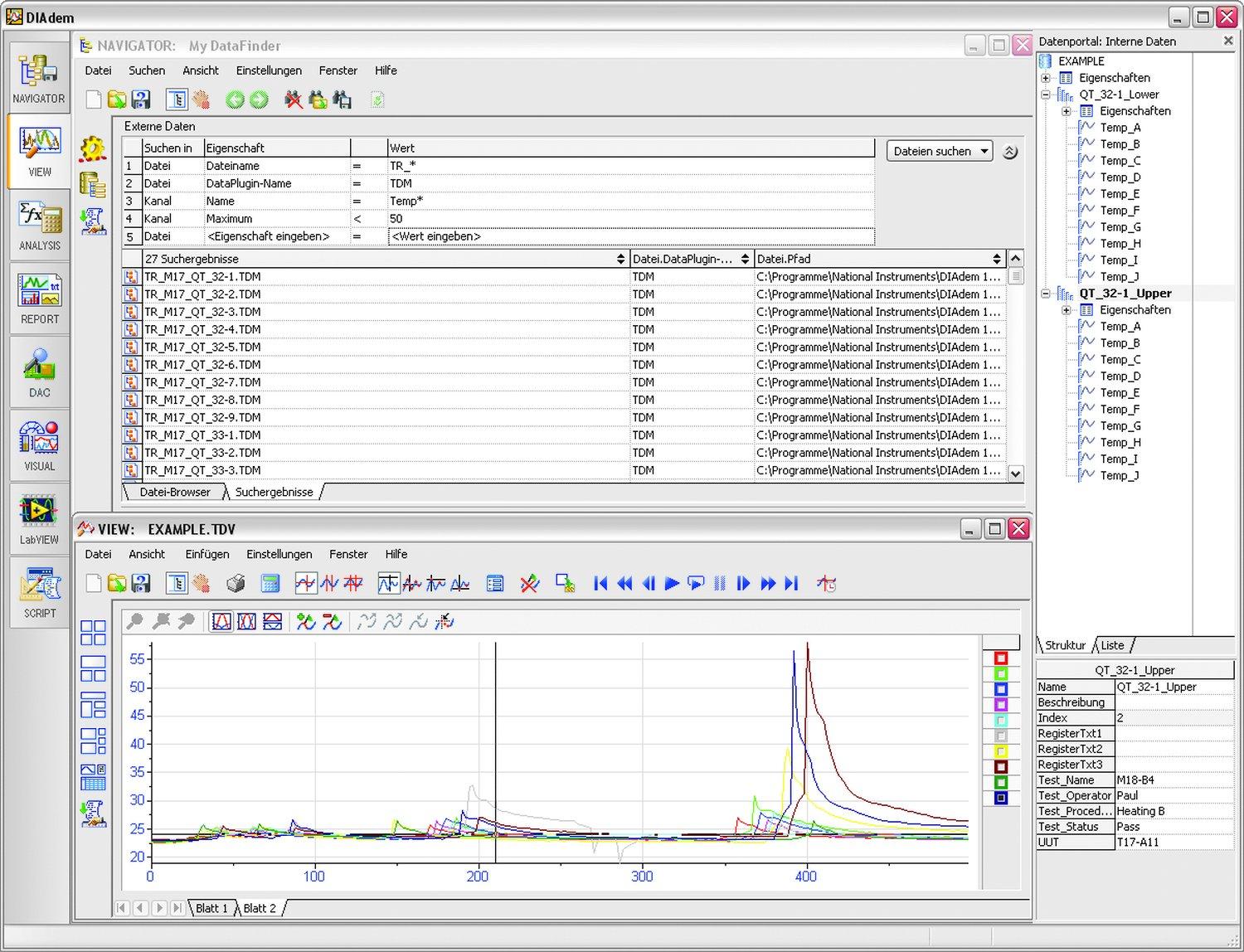 National Instruments DIAdem 10.0 mit integrierter Suchmaschine für ...