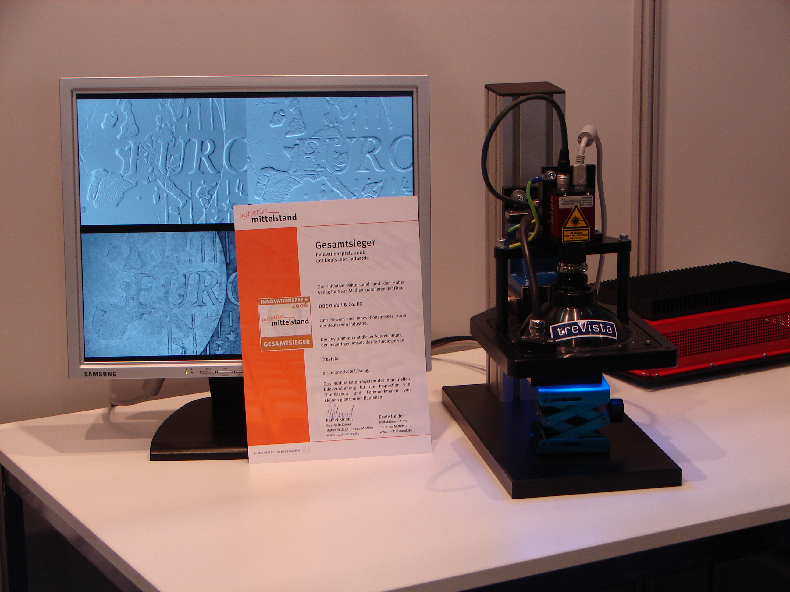 OBE GmbH & Co. KG gewinnt mit Trevista den Innovationspreis 2006 der ...