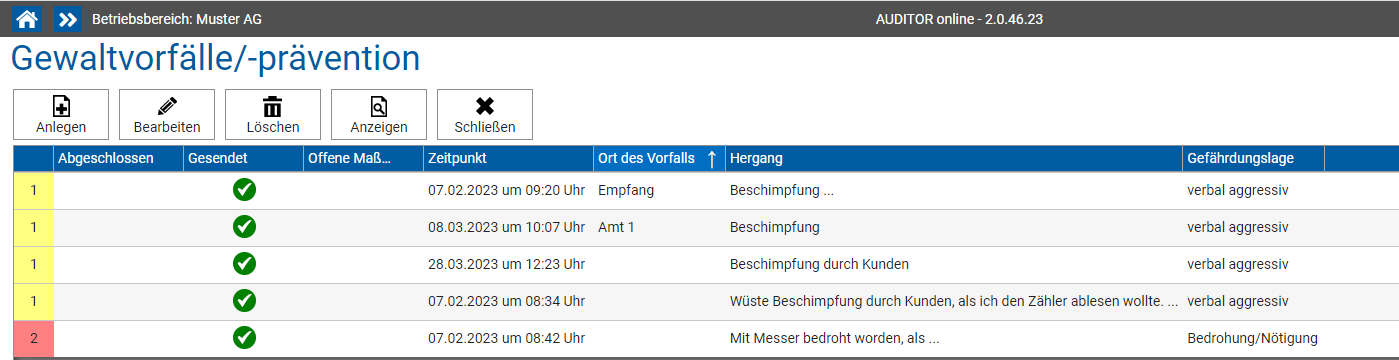 Gewaltprävention sichert langfristigen Unternehmenserfolg – die AUDITOR-Software schafft Fakten ...